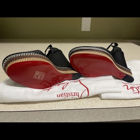 Christian Louboutin | Shoes | Christian Louboutin Tribuli Lace Up Wedge ...